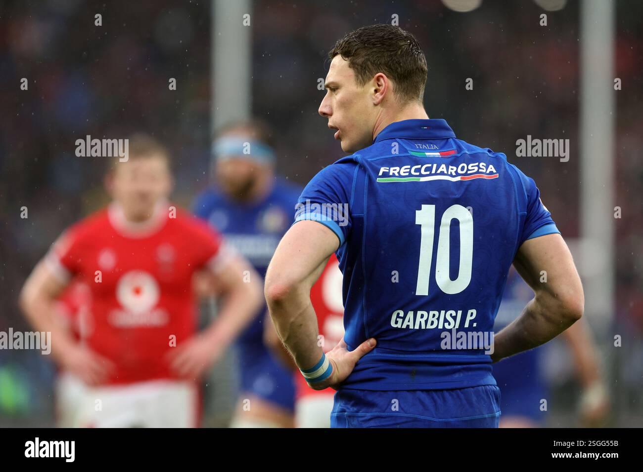 Paolo Garbisi of Italy seen in action during the Guinness Six Nations ...