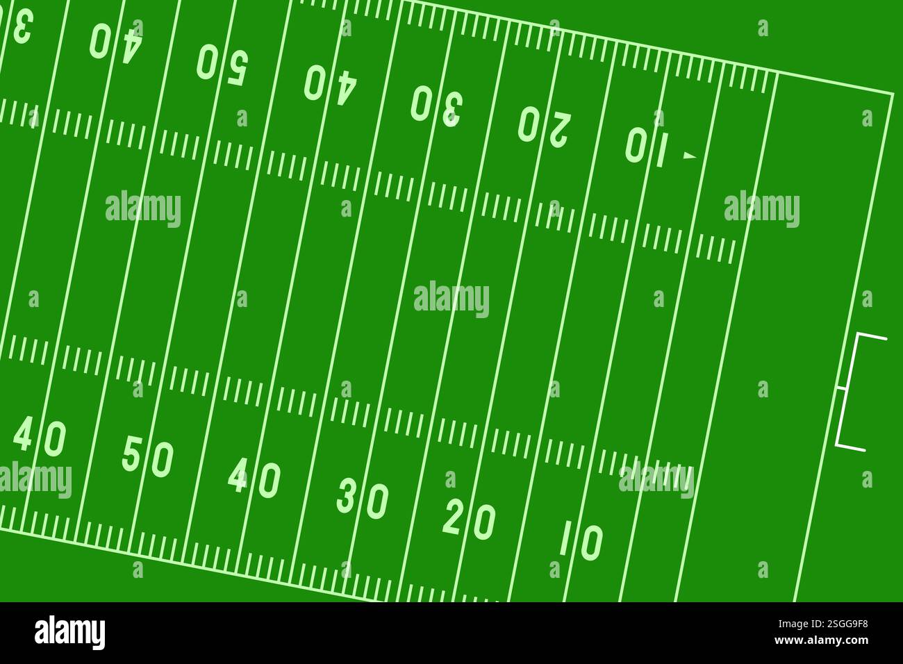 close up part of American Football Field Background top view slanted ...
