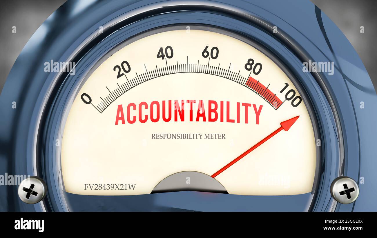 Accountability and Responsibility Meter that is hitting a full scale ...
