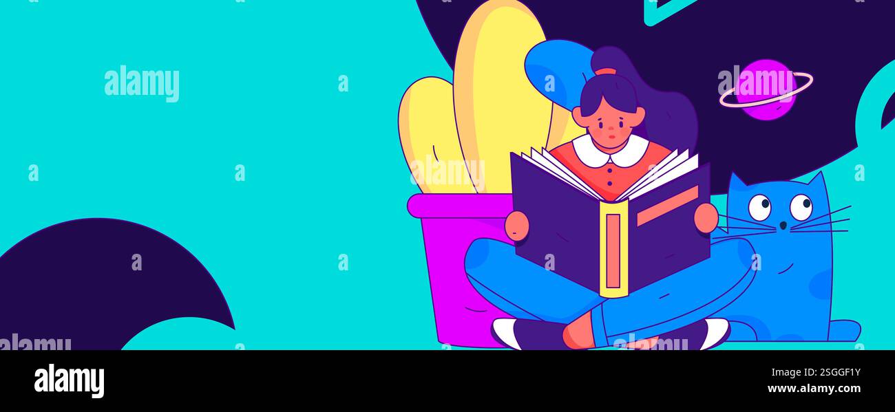 Education and learning people flat vector concept hand drawn ...