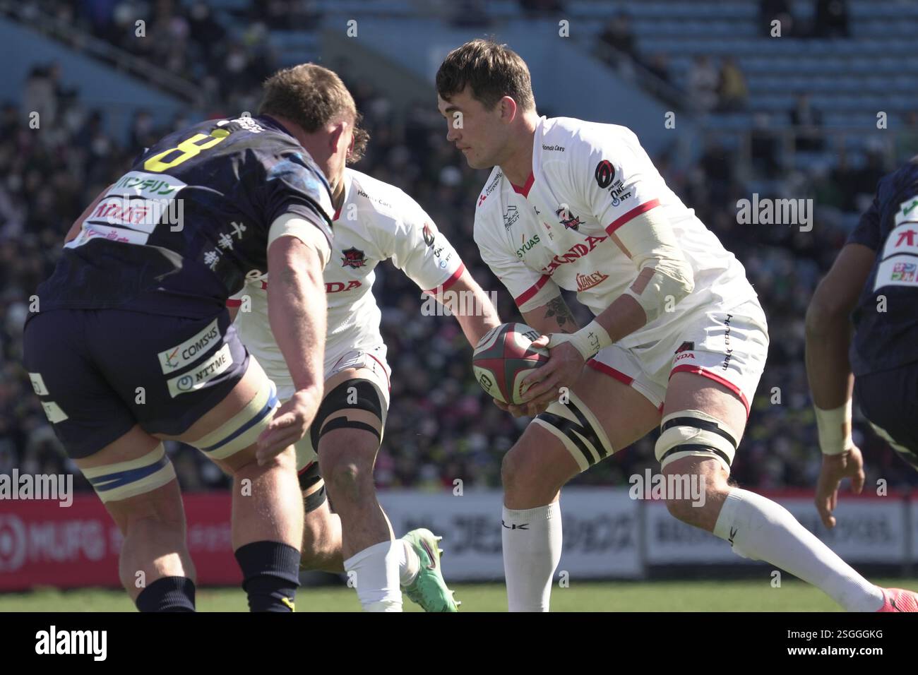 Mie Honda Heat's Franco Mostert during the 2024-25 Japan Rugby League ...