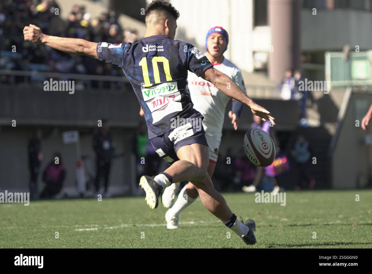 D-Rocks' Hikaru Tamura during the 2024-25 Japan Rugby League One match ...