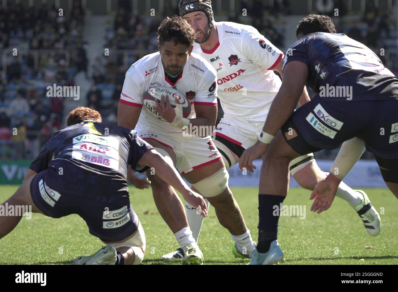 Mie Honda Heat's Tony Hunt during the 2024-25 Japan Rugby League One ...