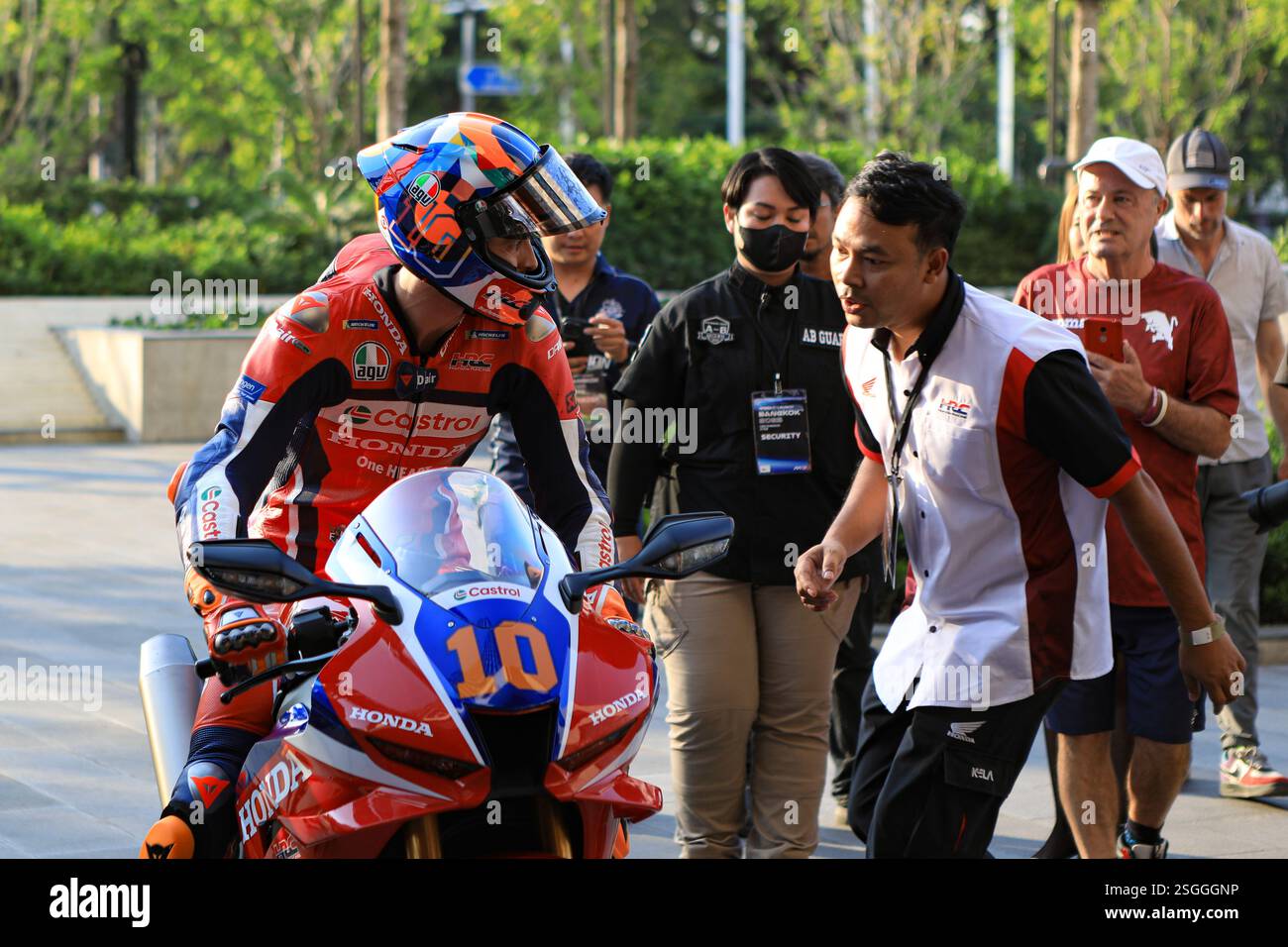 Bangkok, Thailand. 09th Feb, 2025. Luca Marini #10 (Italy) Honda HRC, Attend the event MotoGP ...