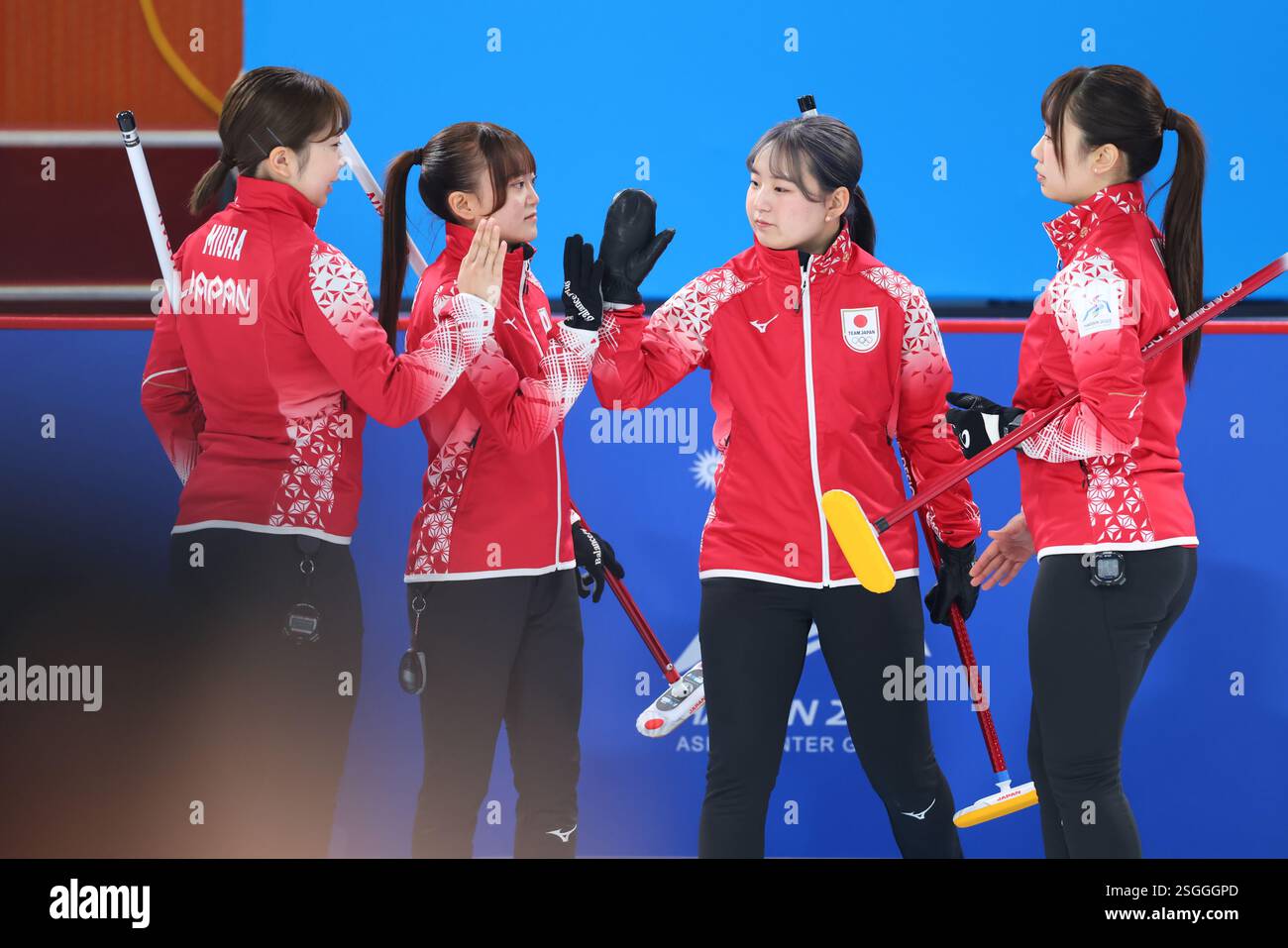 (L to R) Yuina Miura, Ai Matsunaga, Suzune Yasui, Hana Ikeda (JPN ...
