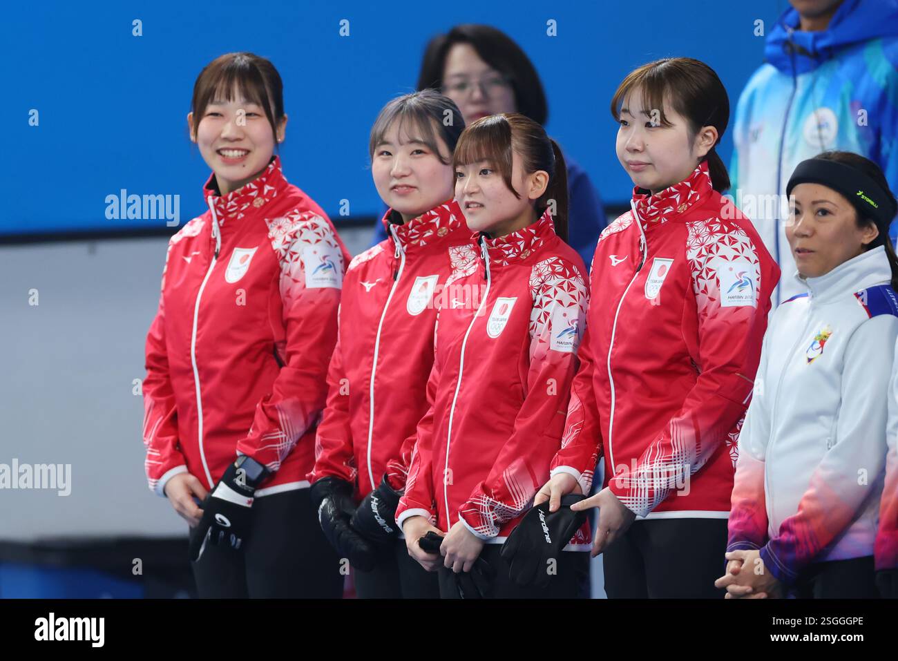 (L to R) Hana Ikeda, Suzune Yasui, Ai Matsunaga, Yuina Miura (JPN ...