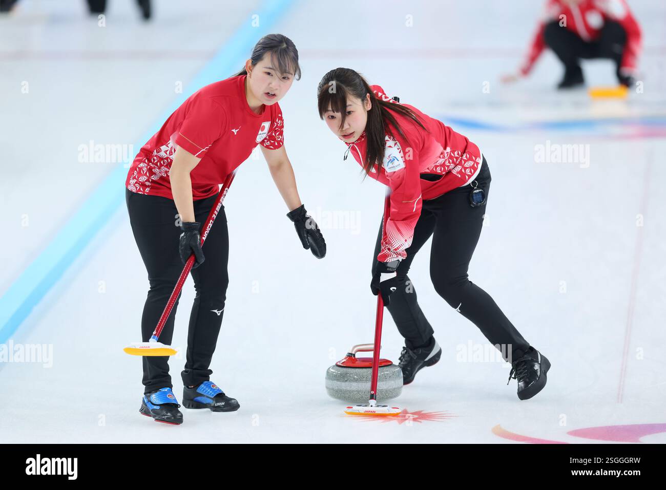 (L to R) Suzune Yasui, Hana Ikeda (JPN), FEBRUARY 10, 2025 - Curling ...