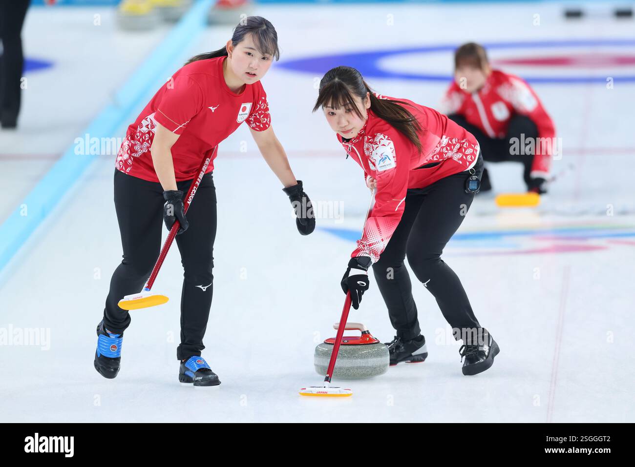 (L to R) Suzune Yasui, Hana Ikeda (JPN), FEBRUARY 10, 2025 - Curling ...