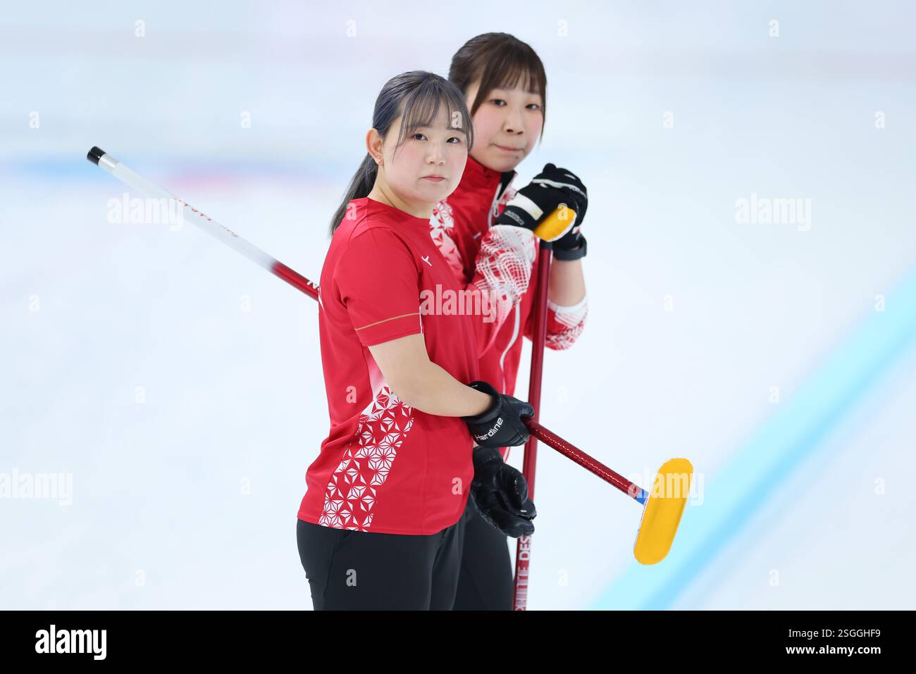 (L to R) Suzune Yasui, Hana Ikeda (JPN), FEBRUARY 10, 2025 - Curling ...