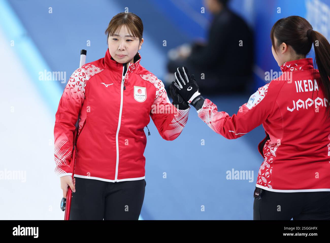 (L to R) Yuina Miura, Hana Ikeda (JPN), FEBRUARY 10, 2025 - Curling ...
