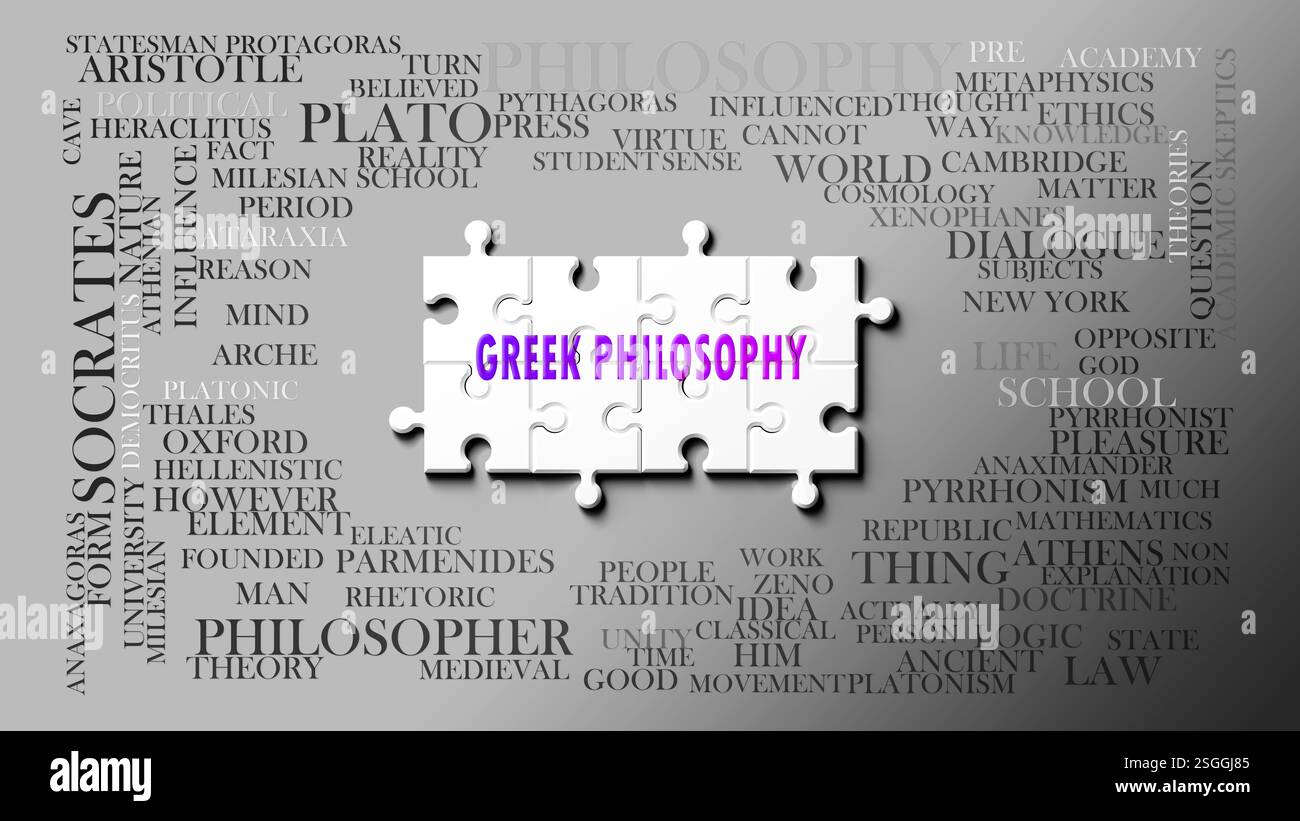 Greek Philosophy as a complex subject, related to important topics spreading around as a word ...