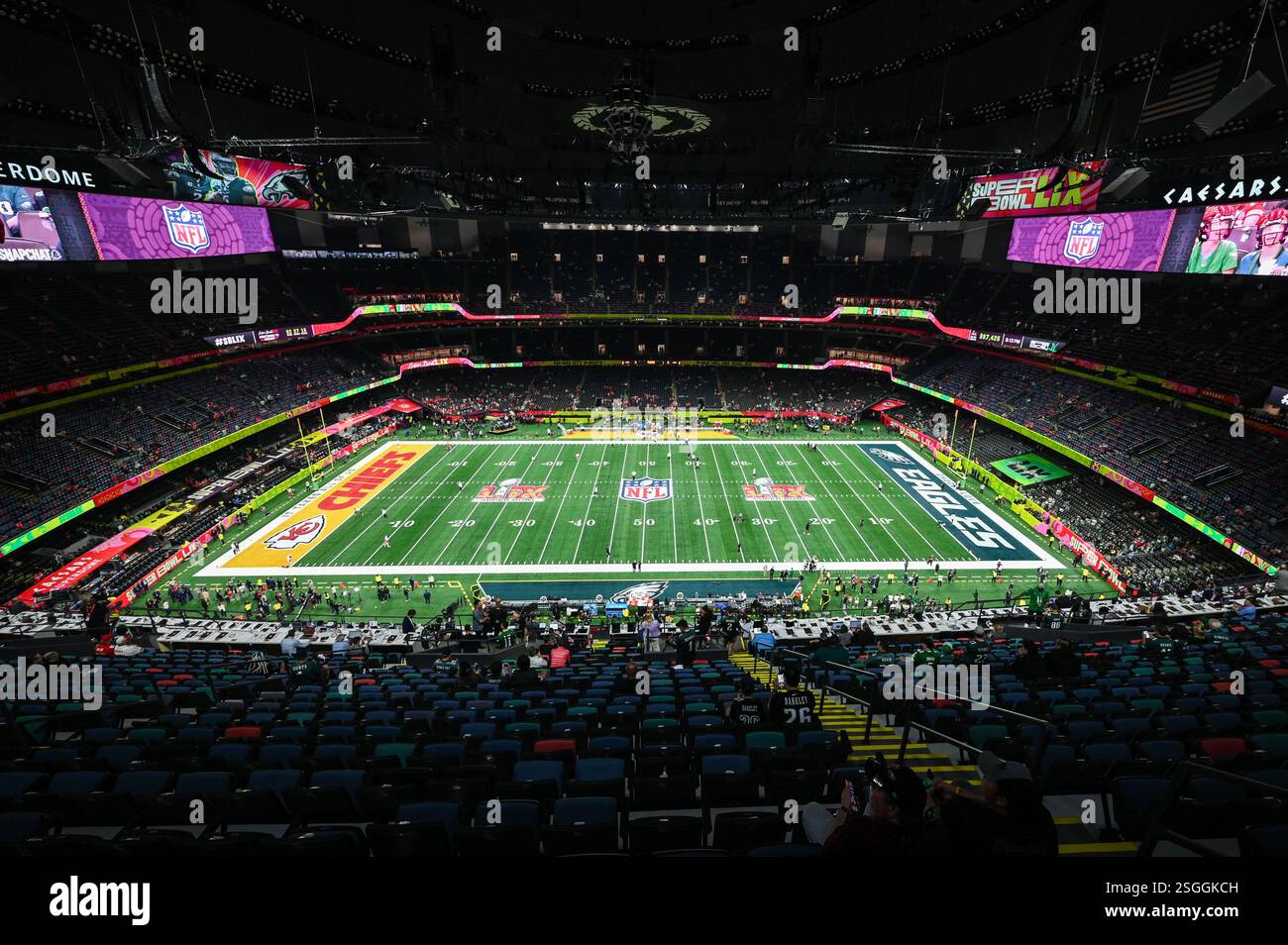 A general view at The Caesars Superdome, New Orleans, ahead of Super ...