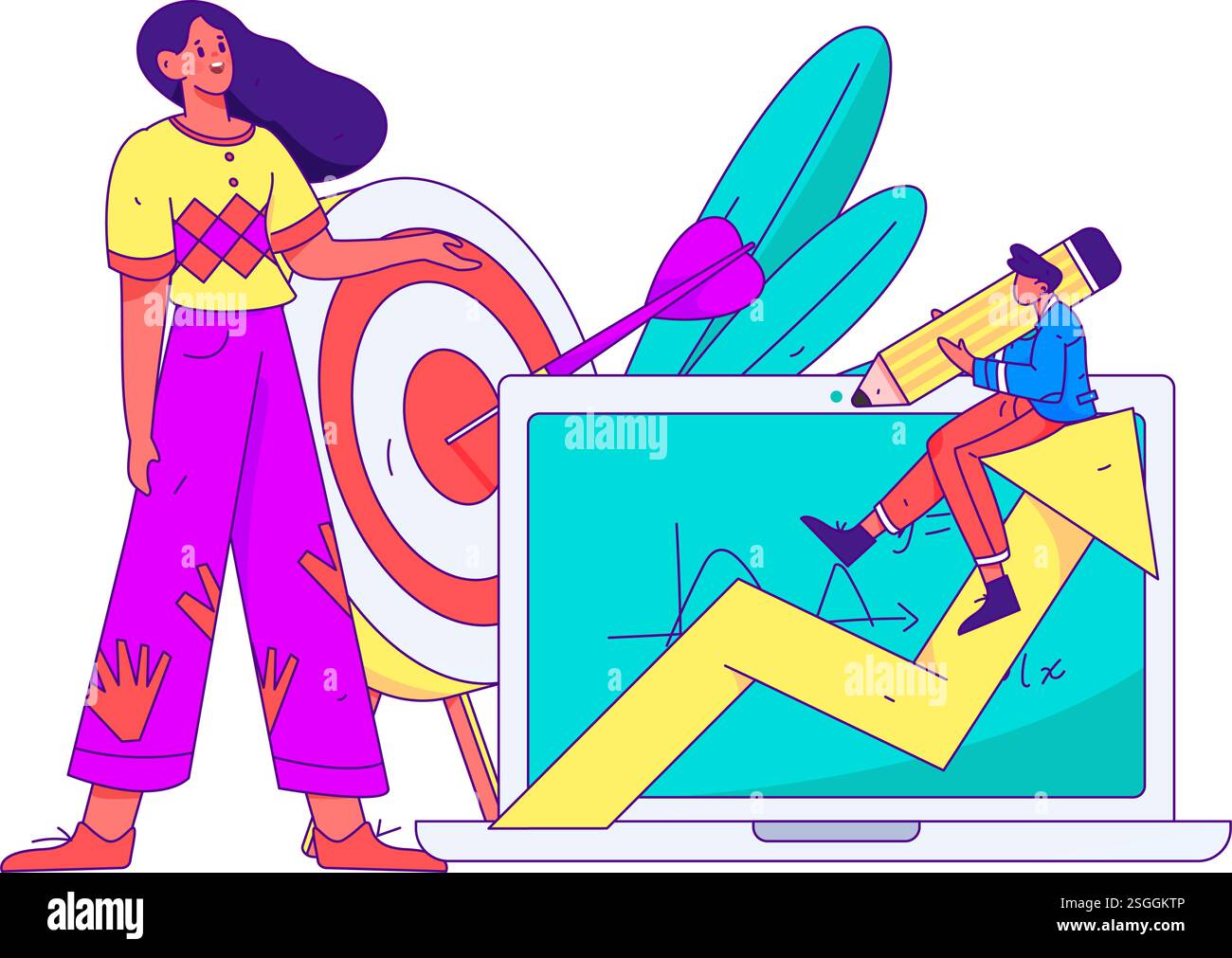 Education and learning people flat vector concept hand drawn ...
