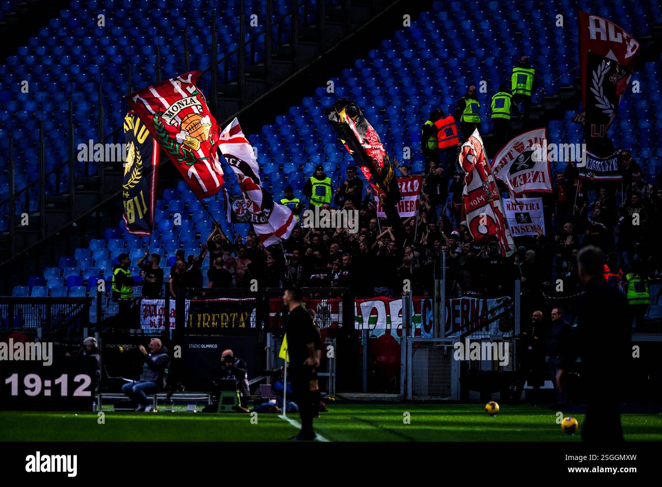 AC Monza supporters of curva Davide Pieri during the Italian ...