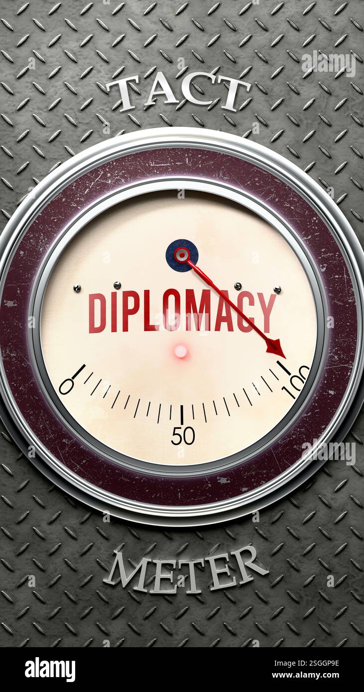 Diplomacy and Tact that is hitting a full scale, showing a very high ...