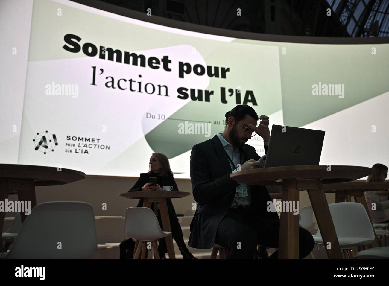 Paris, France. 10th Feb, 2025. Illustration of Artificial Intelligence ...