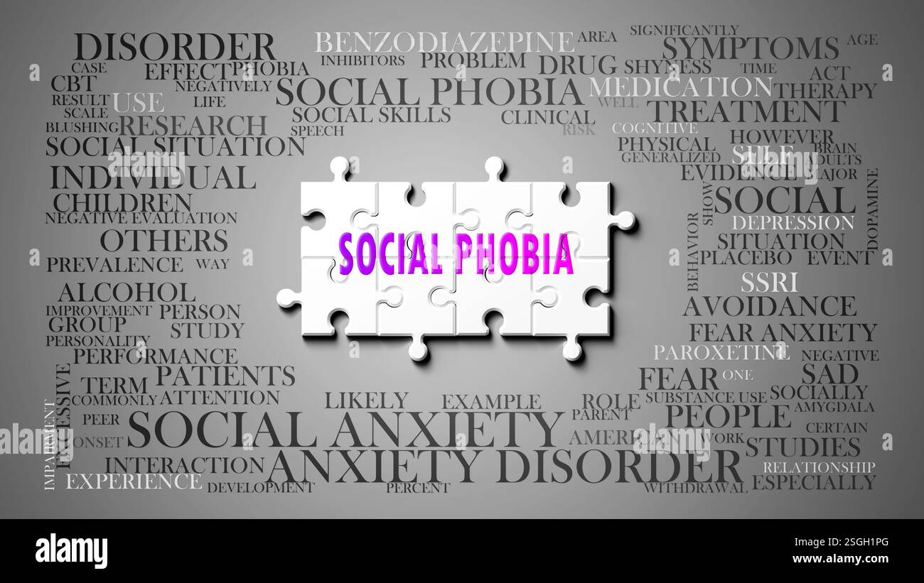 Social phobia as a complex subject hi-res stock photography and images ...