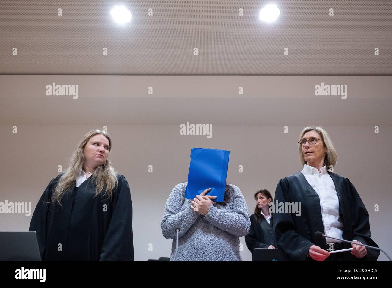 Heidelberg, Germany. 10th Feb, 2025. A woman accused of murder by ...