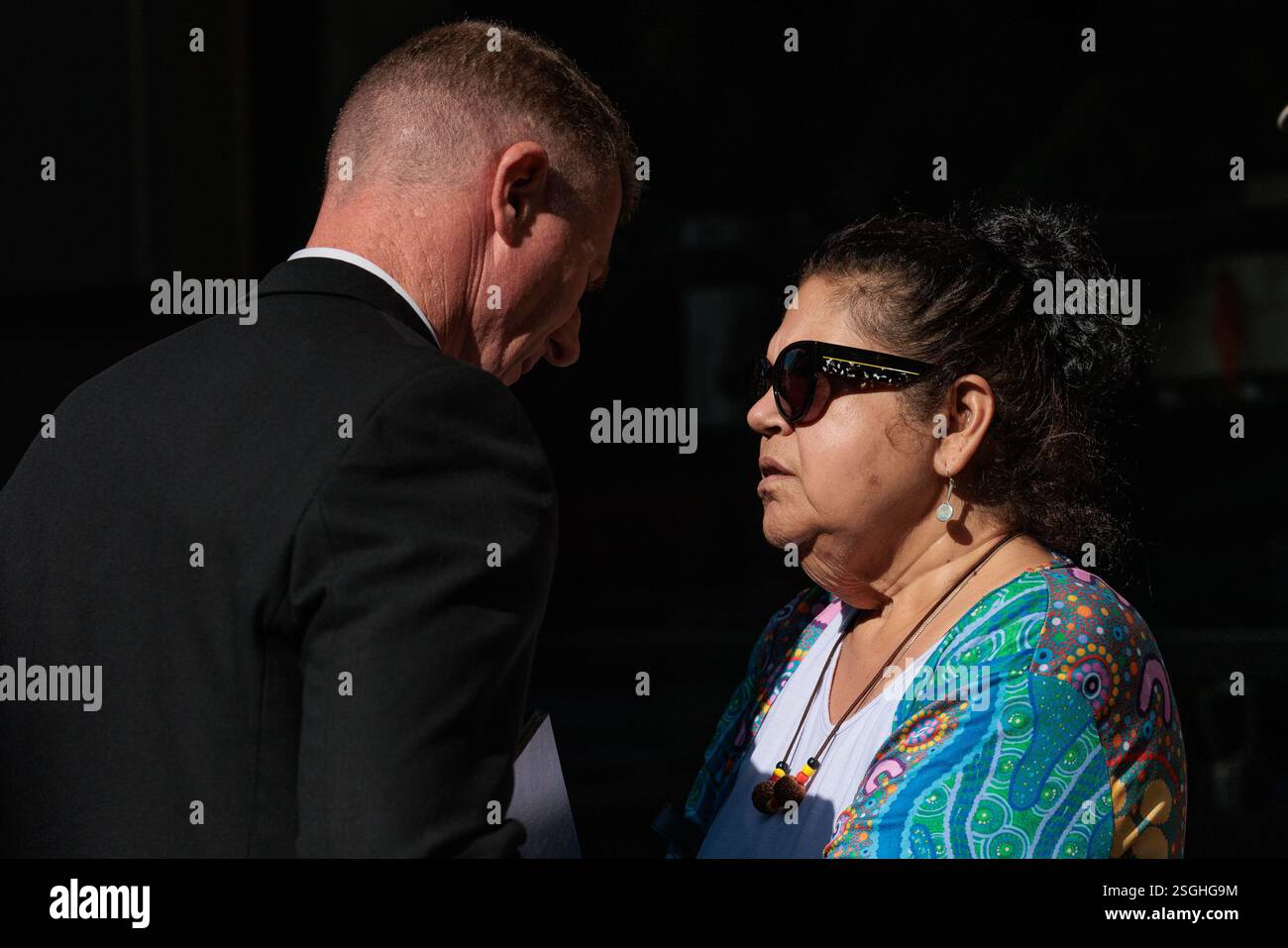Mechelle Turvey, mother of Cassius Turvey, talks with Detective Senior ...