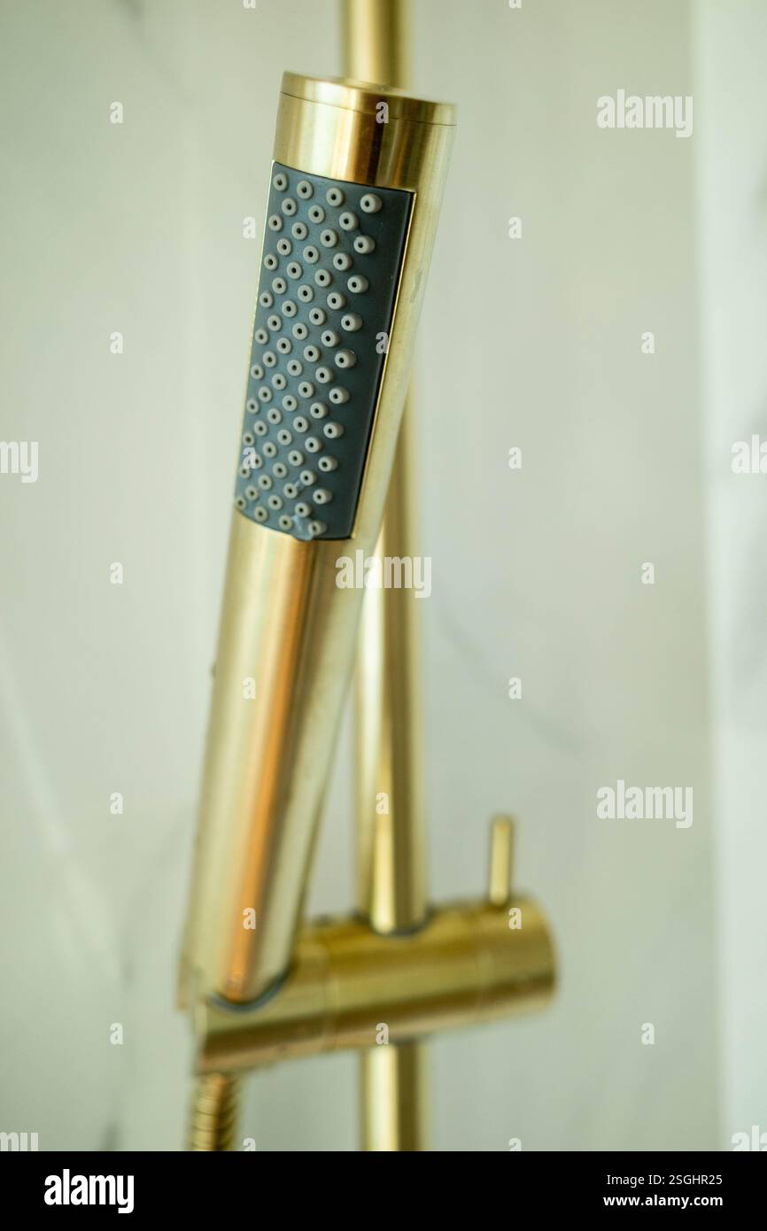 A close look on a cylinder shaped shower stick Stock Photo - Alamy