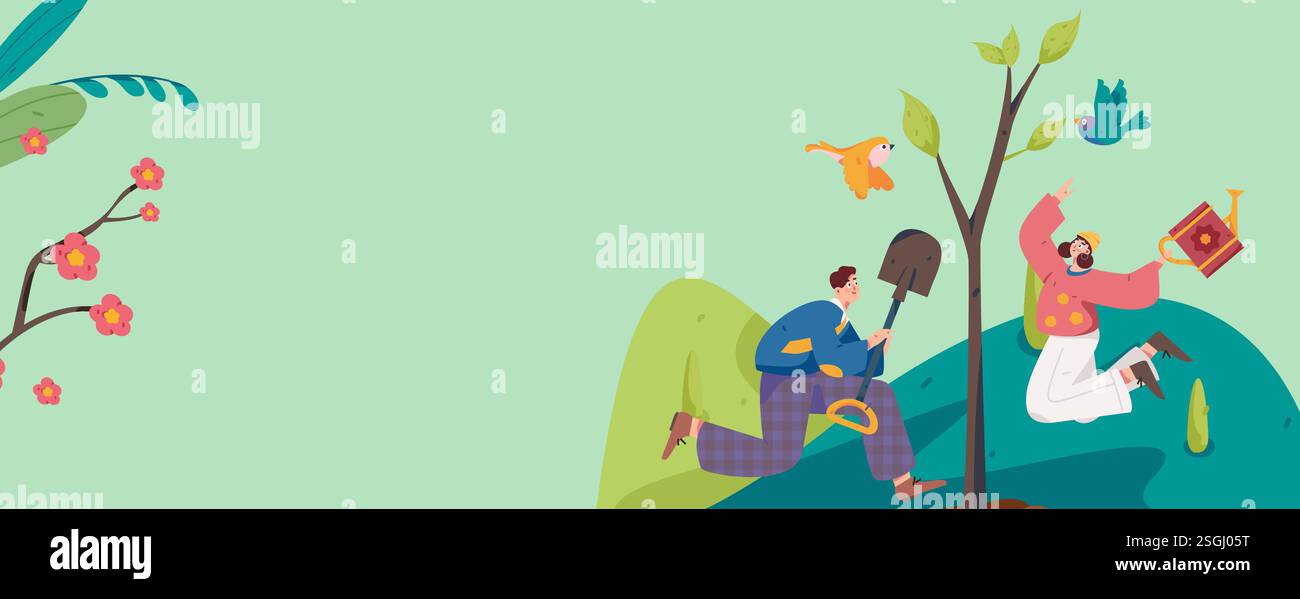 Flat character vector concept operation hand drawn illustration of ...