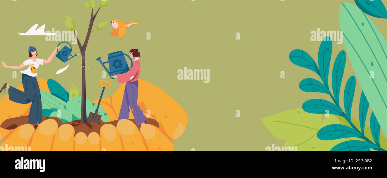 Flat character vector concept operation hand drawn illustration of ...