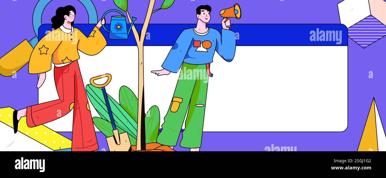 Flat character vector concept operation hand drawn illustration of ...