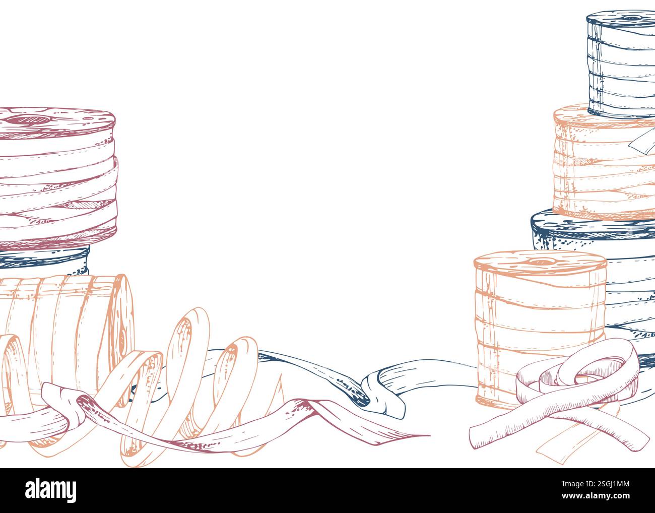 Sewing craft embroidery supplies. Threads ribbons spools bobbins fabric ...