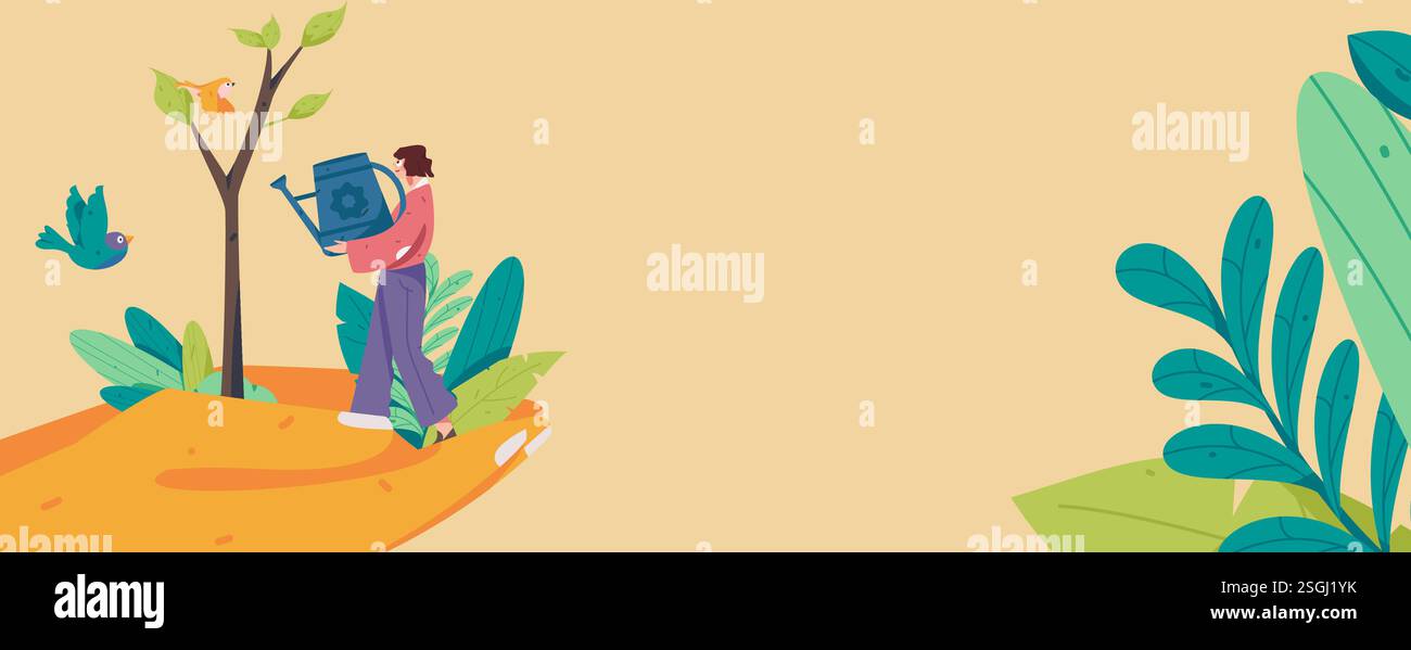 Flat character vector concept operation hand drawn illustration of ...