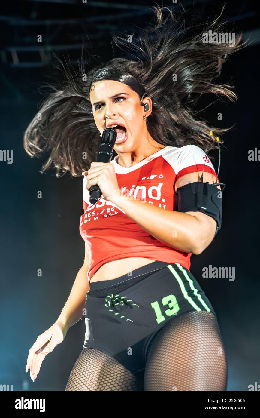 Milan Italy. 09th feb 2025. The Argentine singer-songwriter NATHY ...