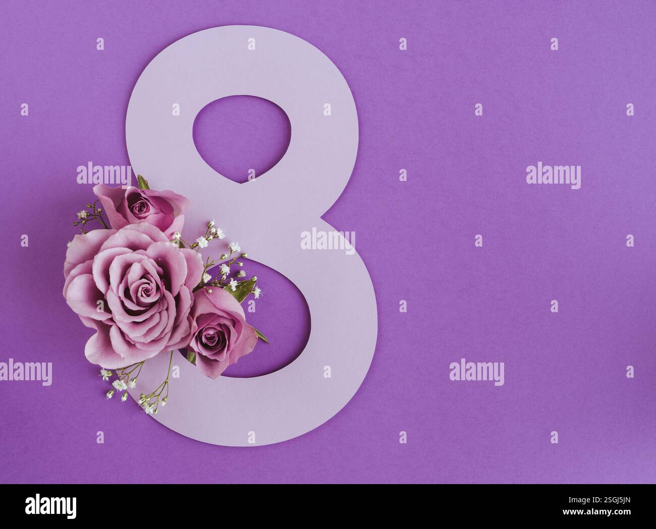 Floral number eight design hi-res stock photography and images - Alamy