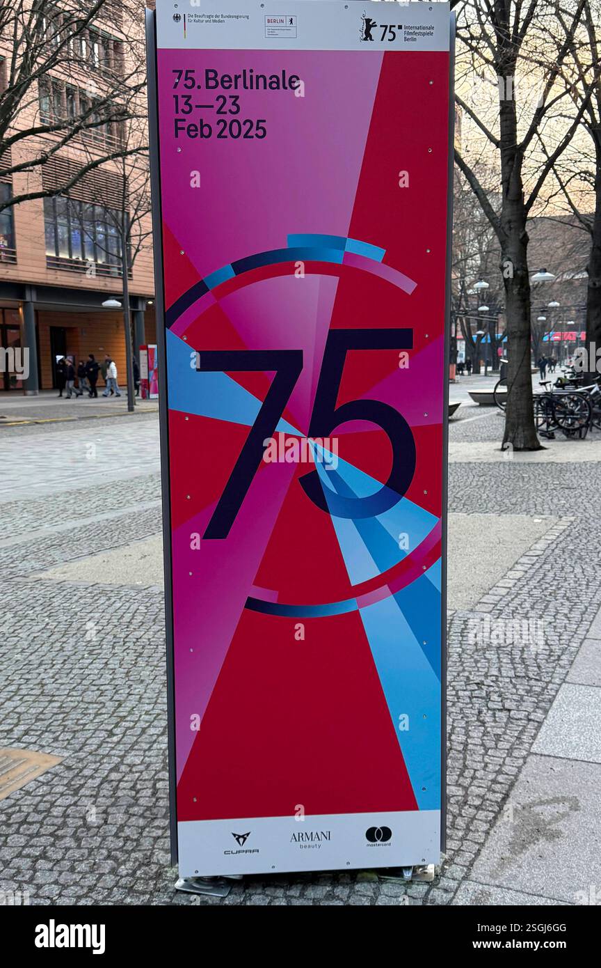 Plakat der Berlinale 2025 / 75. Internationale Filmfestspiele Berlin am ...