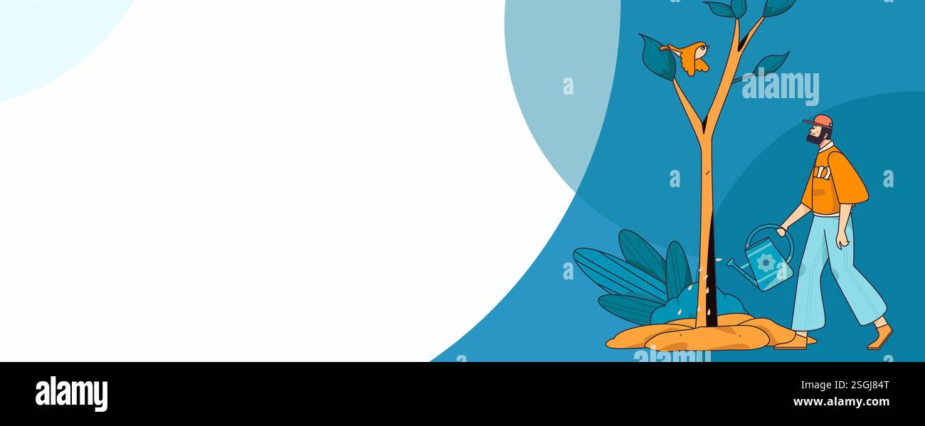 Flat character vector concept operation hand drawn illustration of ...