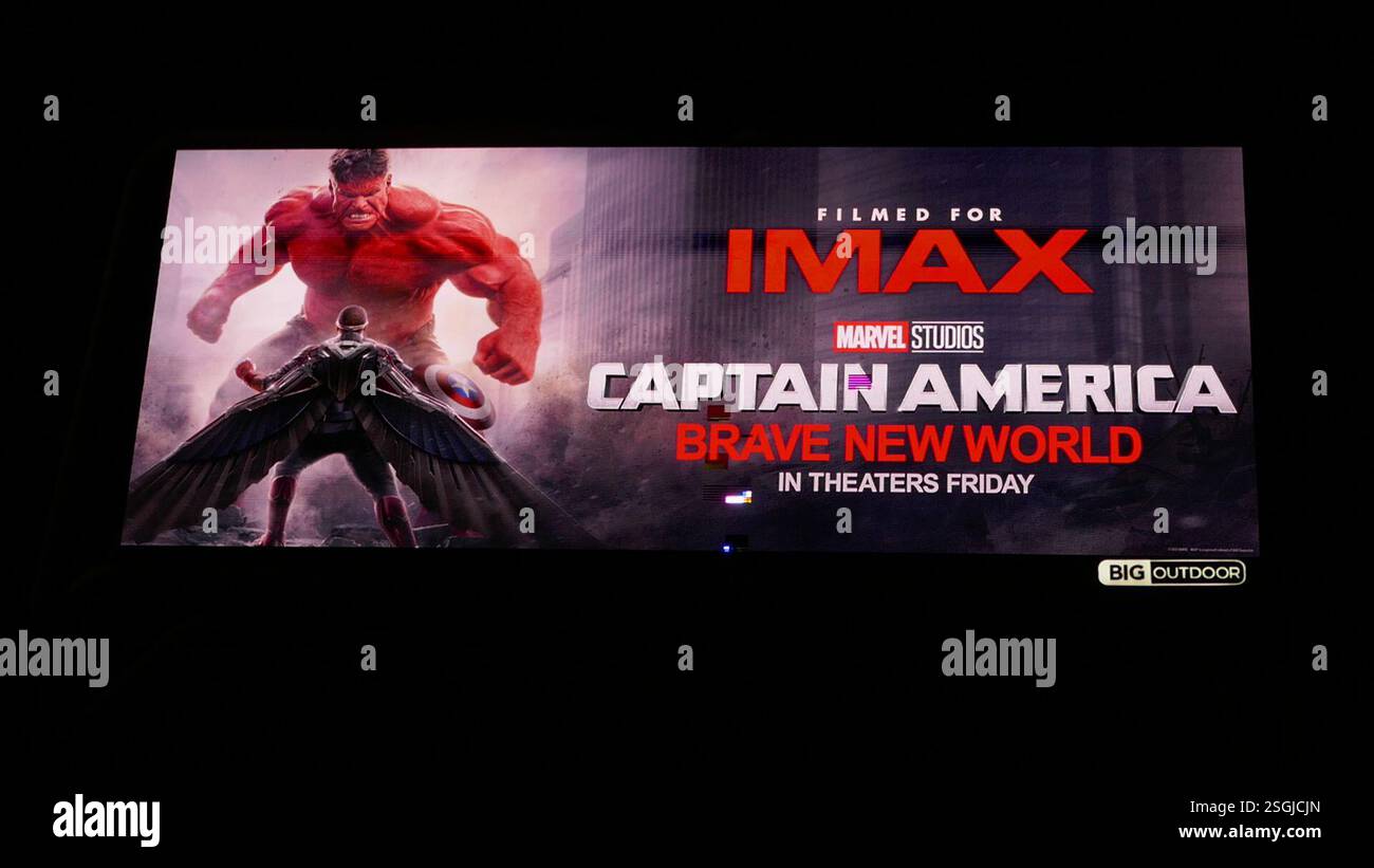 Los Angeles, California, USA 9th February 2025 Marvel Studios Captain ...
