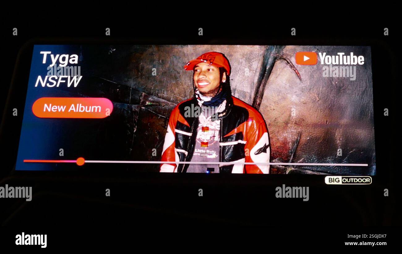 Los Angeles, California, USA 9th February 2025 Tyga NSFW NewAlbum YouTube Billboard on Sunset ...