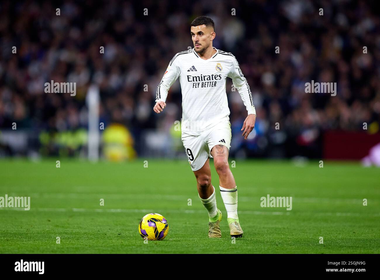 MADRID, SPAIN - FEBRUARY 08: Daniel Ceballos of Real Madrid during the ...