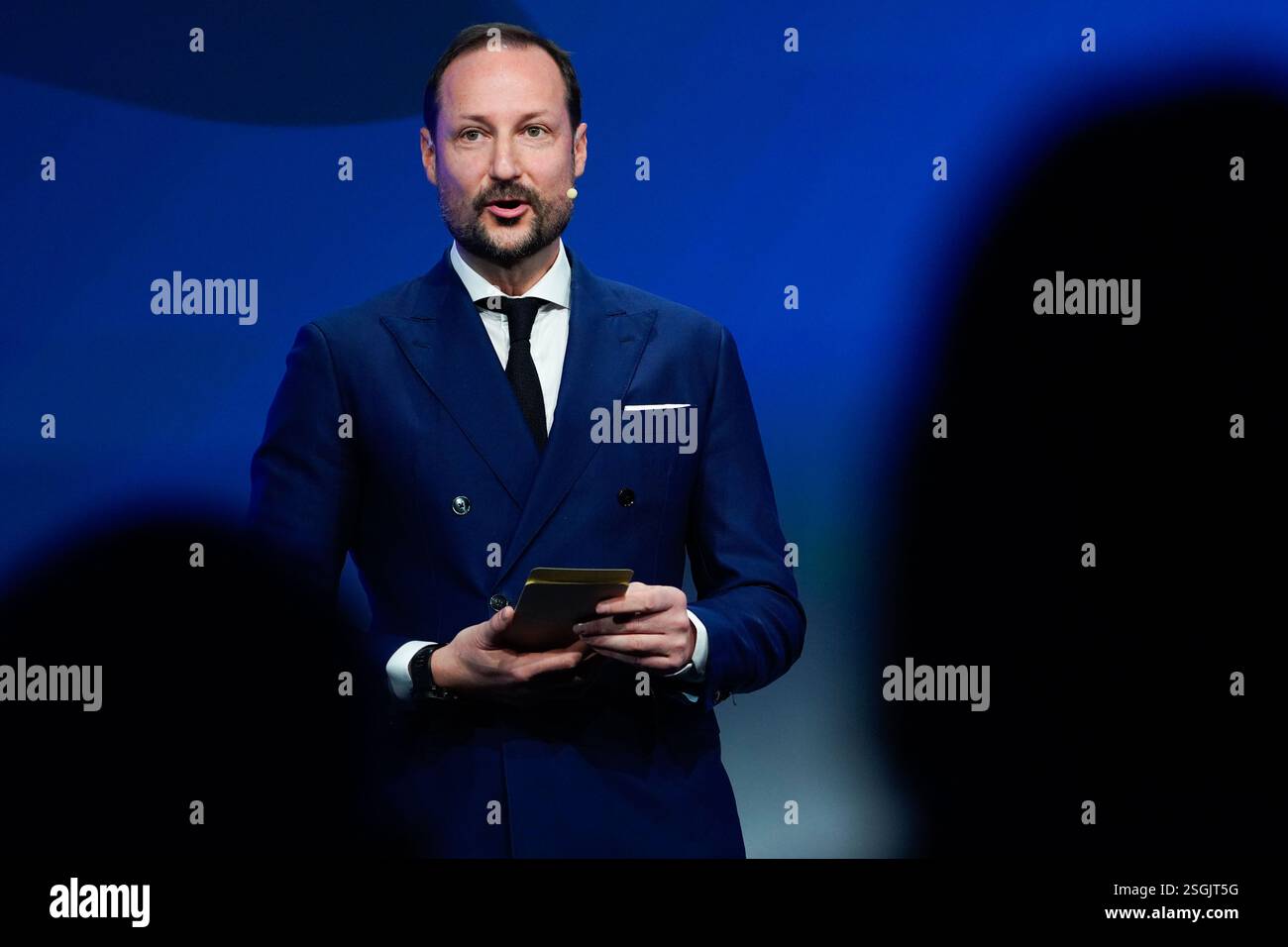 Oslo 20250210. Crown Prince Haakon opens the Civil Security Conference ...