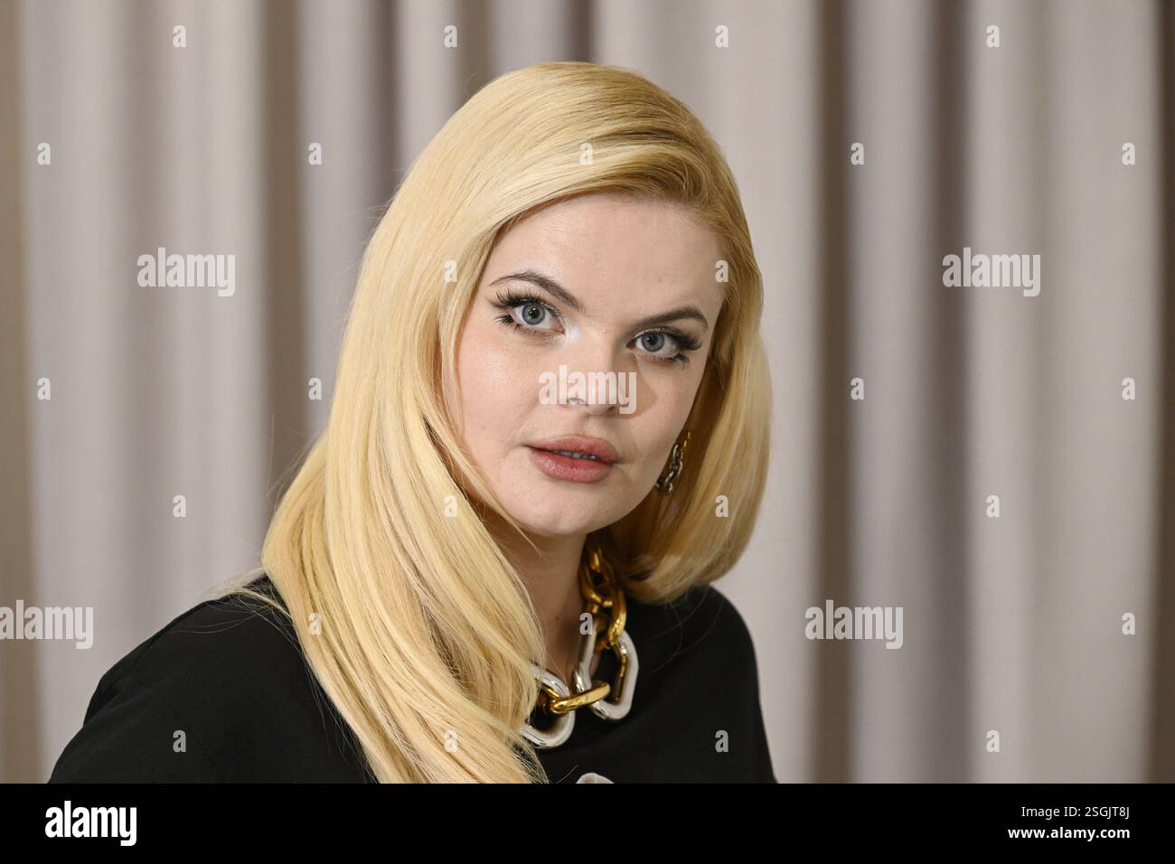 Helsinki, Finland. 10th Feb, 2025. Finnish singer Erika Vikman poses in ...