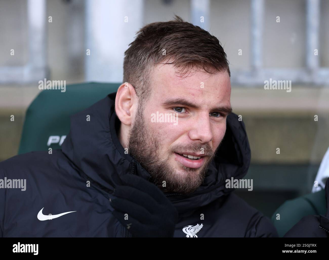 Plymouth, UK. 9th Feb, 2025. Vítezslav Jaros of Liverpool during the FA ...