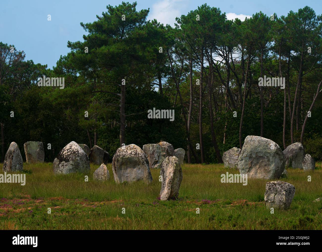 A cluster of ancient standing stones at the incredible Neolithic site ...