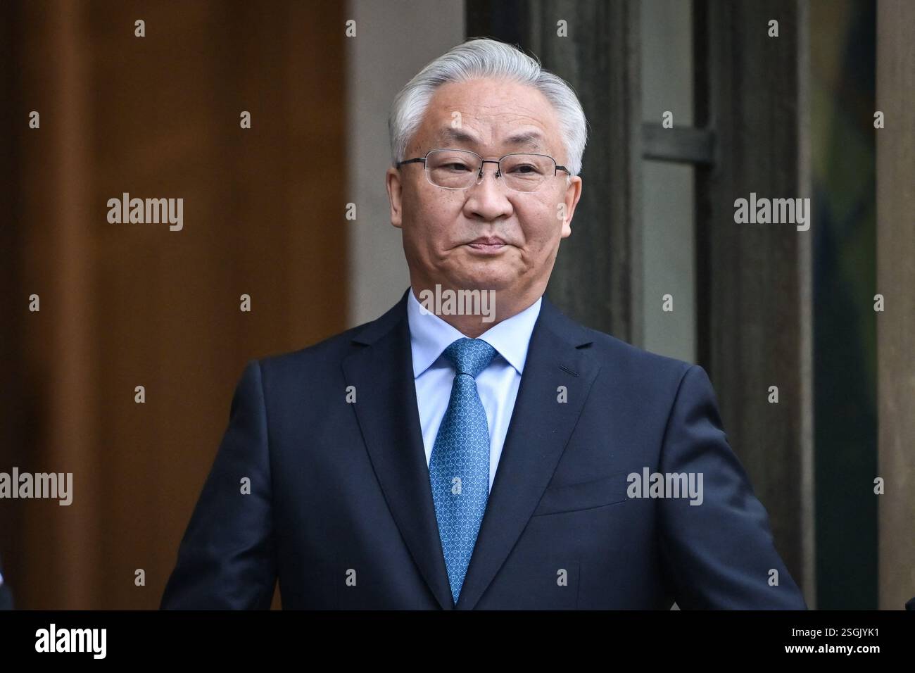 Paris, France. 10th Feb, 2025. Vice-Prime Minister of the People's Republic of China Zhang ...