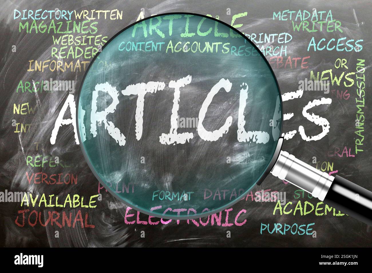 Articles being studied, examined - under close inspection. Most ...