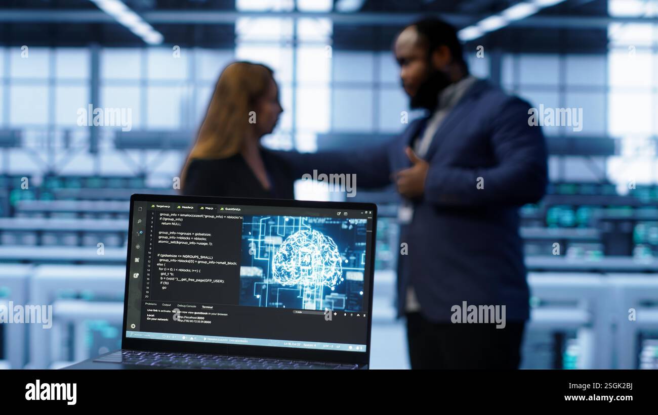 Programmers using ai technology hi-res stock photography and images - Alamy