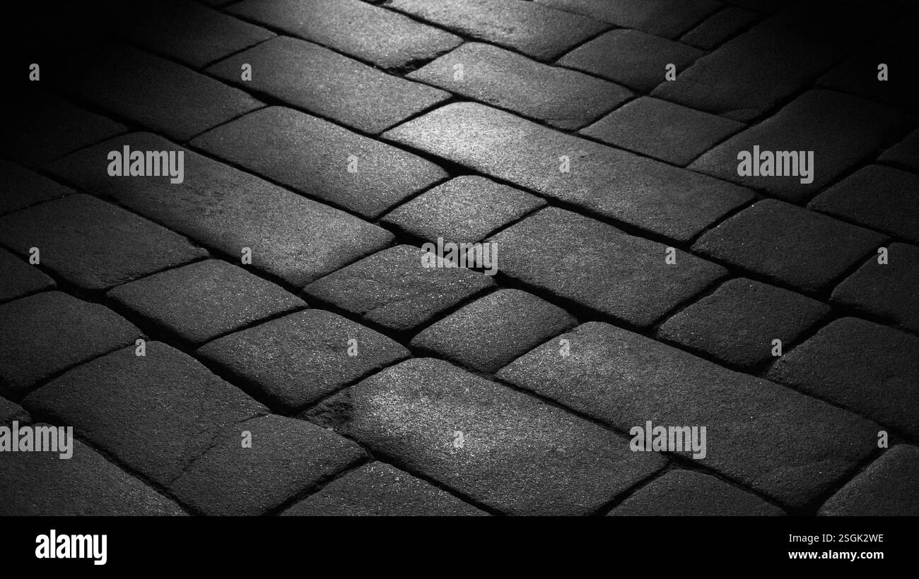Abstract picture of paving slabs in a medieval church in Locronan ...