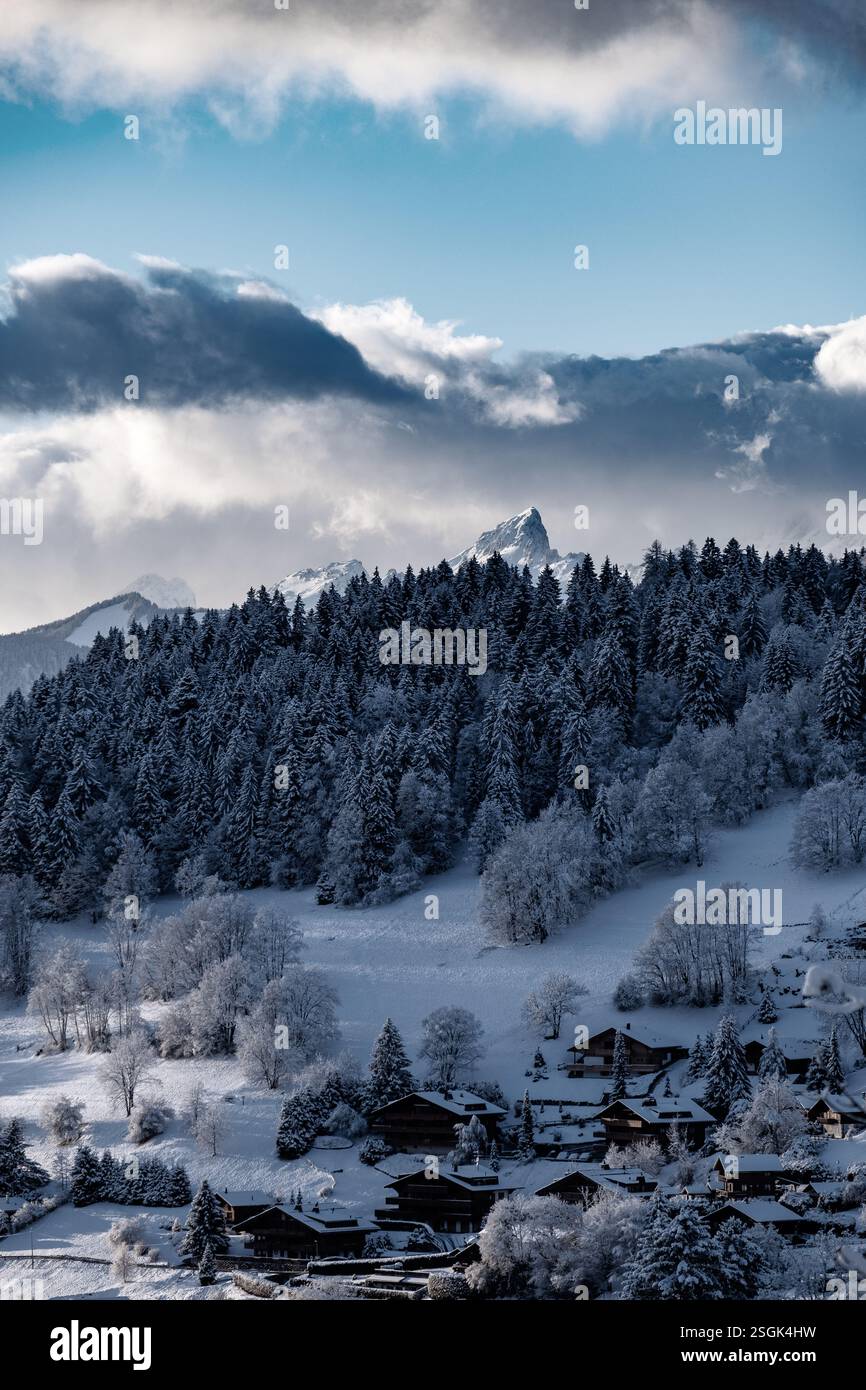 Villars sur Ollon ski station and resort in te Alps Vaudoise ...