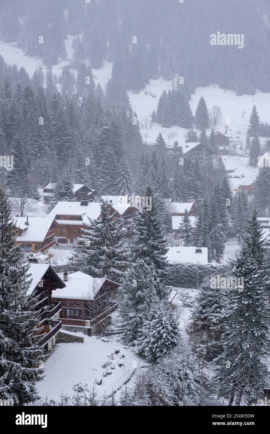 Villars sur Ollon ski station and resort in te Alps Vaudoise ...