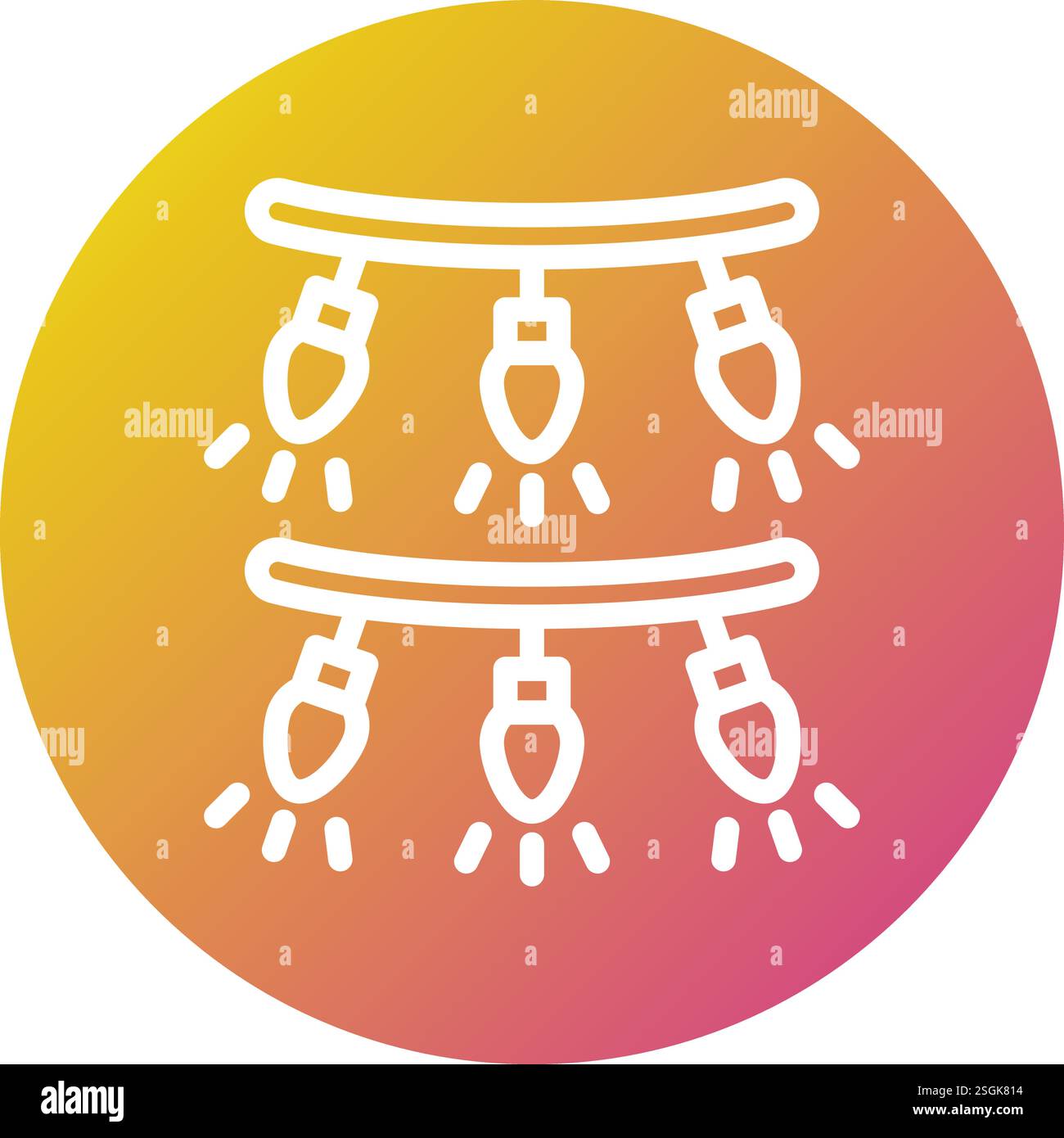 Garland Vector Icon Design Illustration Stock Vector Image & Art - Alamy