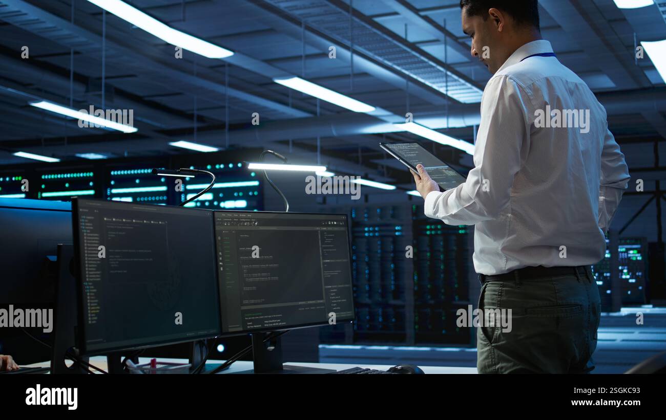 Data center engineer responsible installation hi-res stock photography ...