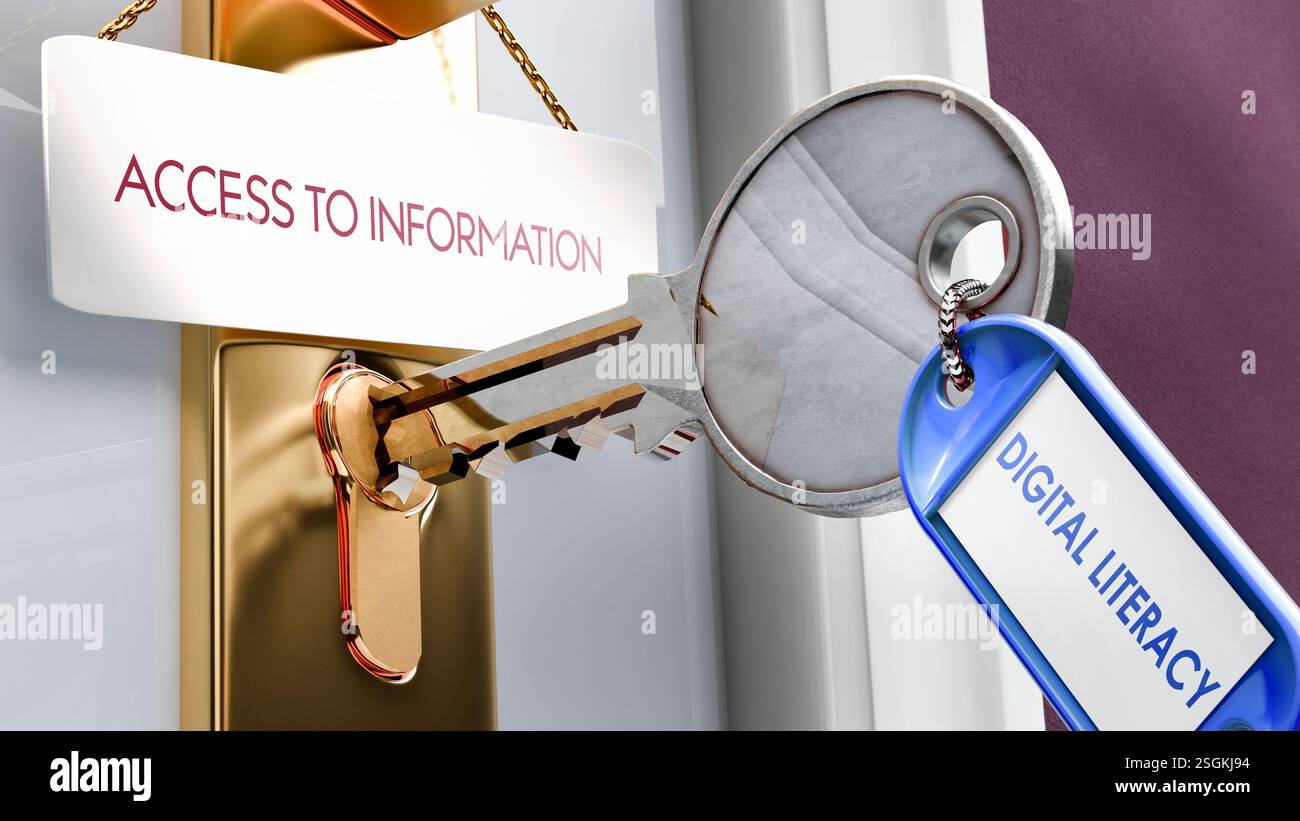Digital Literacy leads to Access To Information - it's a key to unlock access to information. A ...
