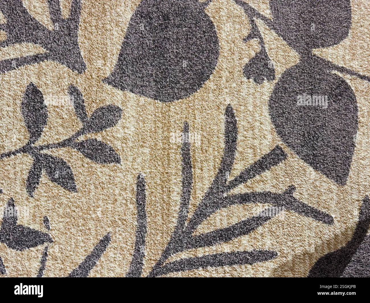 Random texture of custom bespoke carpet rug design, in flower, leaves ...